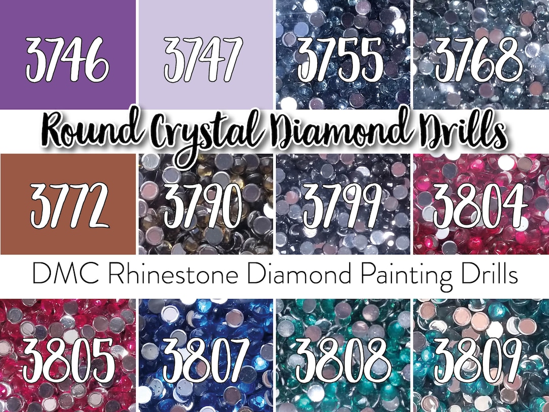 2000 ROUND CRYSTAL Diamond Painting Drills Rhinestones 2.8mm Crystal ...