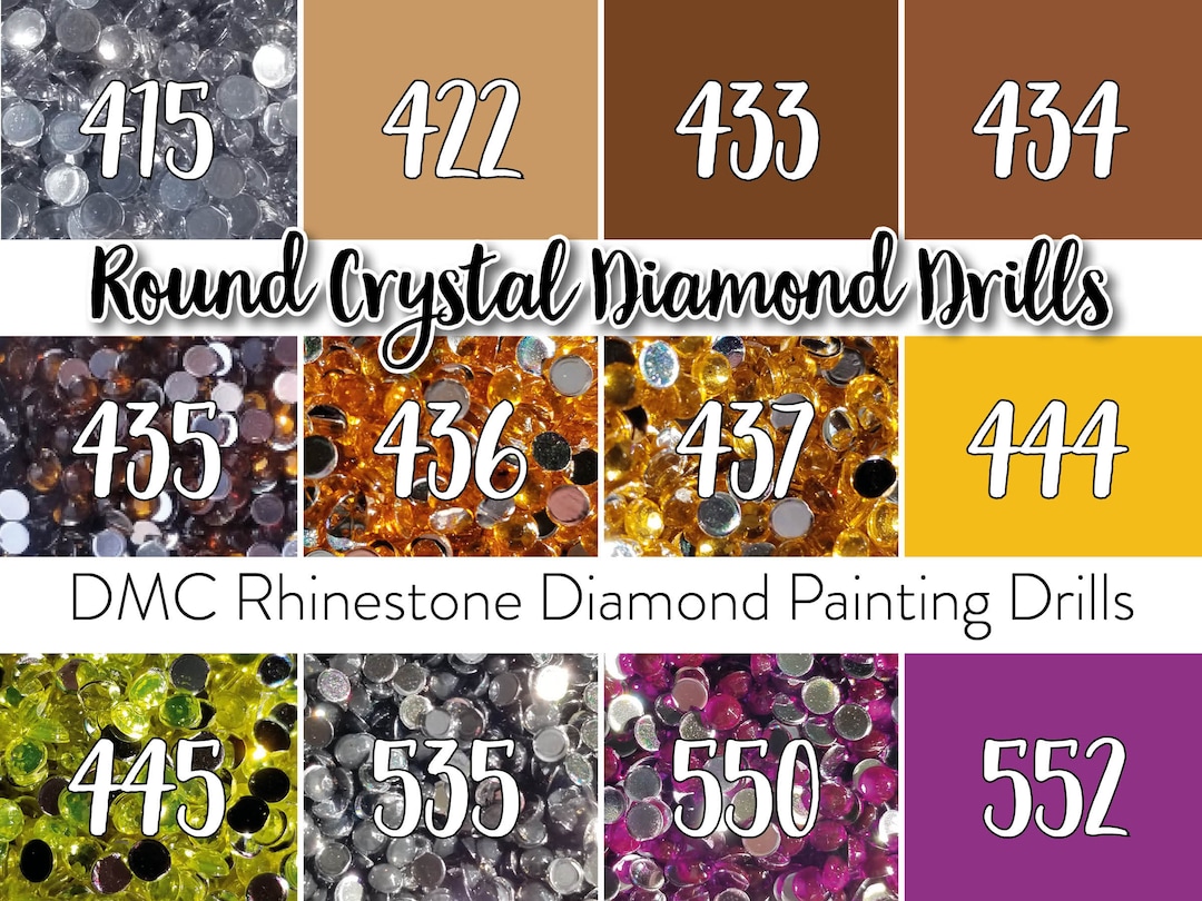 400 Round Crystal Diamond Painting Drills, Rhinestones, 2.8mm Crystals ...