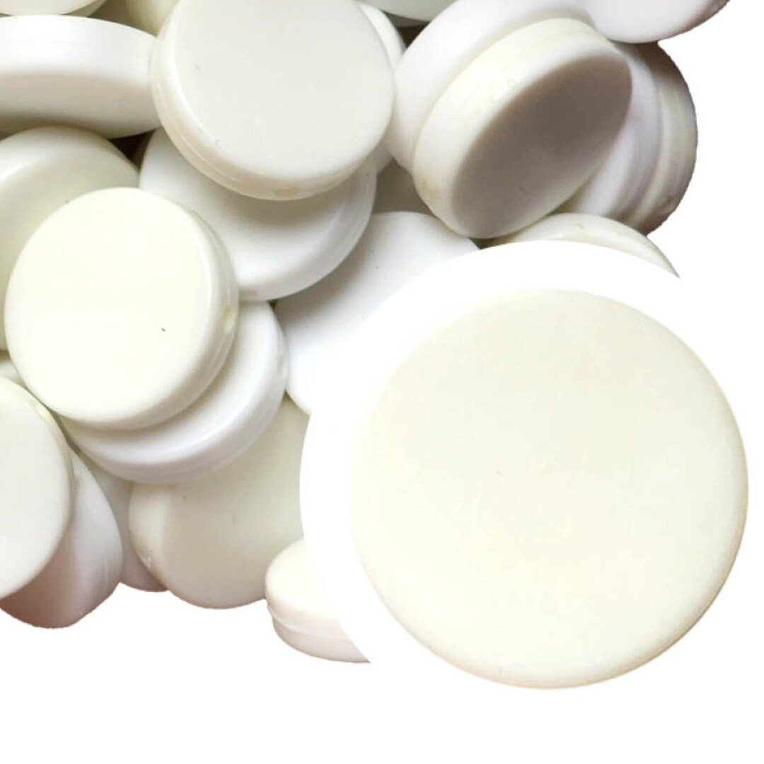 24mm WHITE SILICONE FOCAL Beads 24mm Chunky Silicone Flat Focal Beads ...