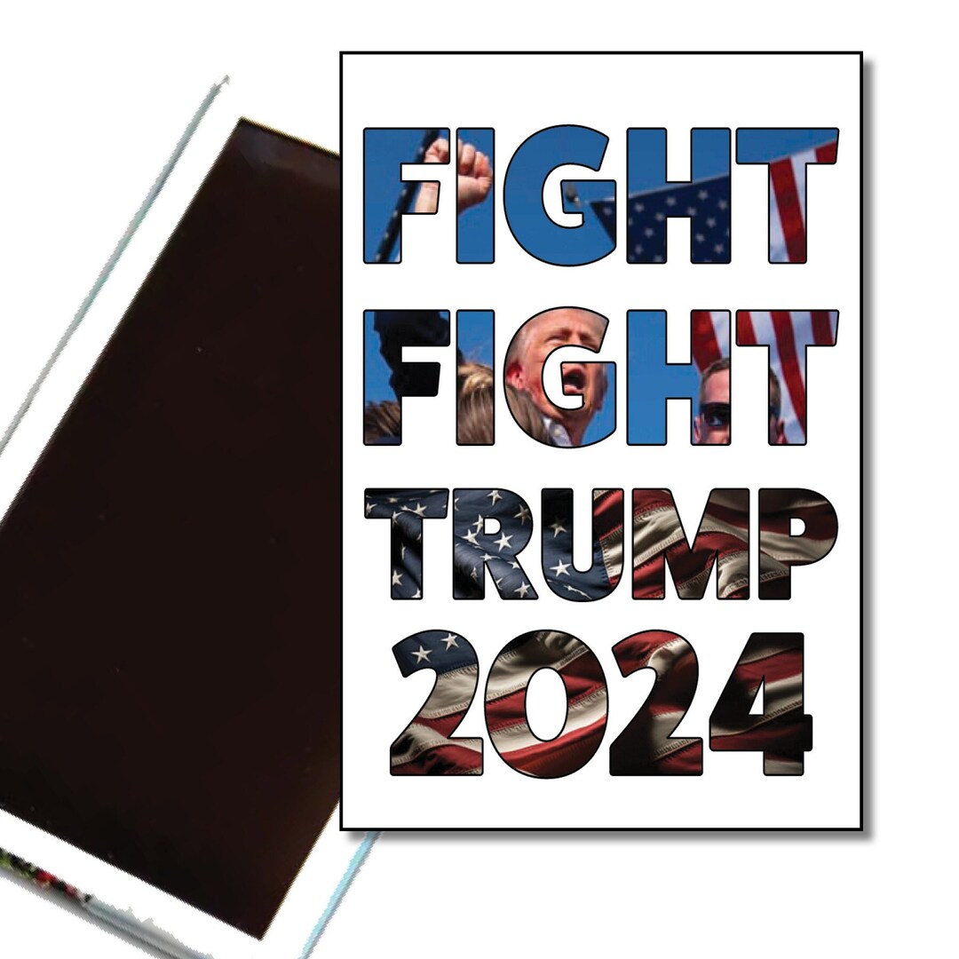 FIGHT for TRUMP 2024 2.5 X 3.5 Fridge Magnets Refrigerator Magnets ...