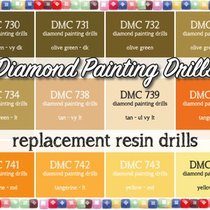170 Pcs Replacement Resin Diamond Drills Diamond Painting Kits Square ...