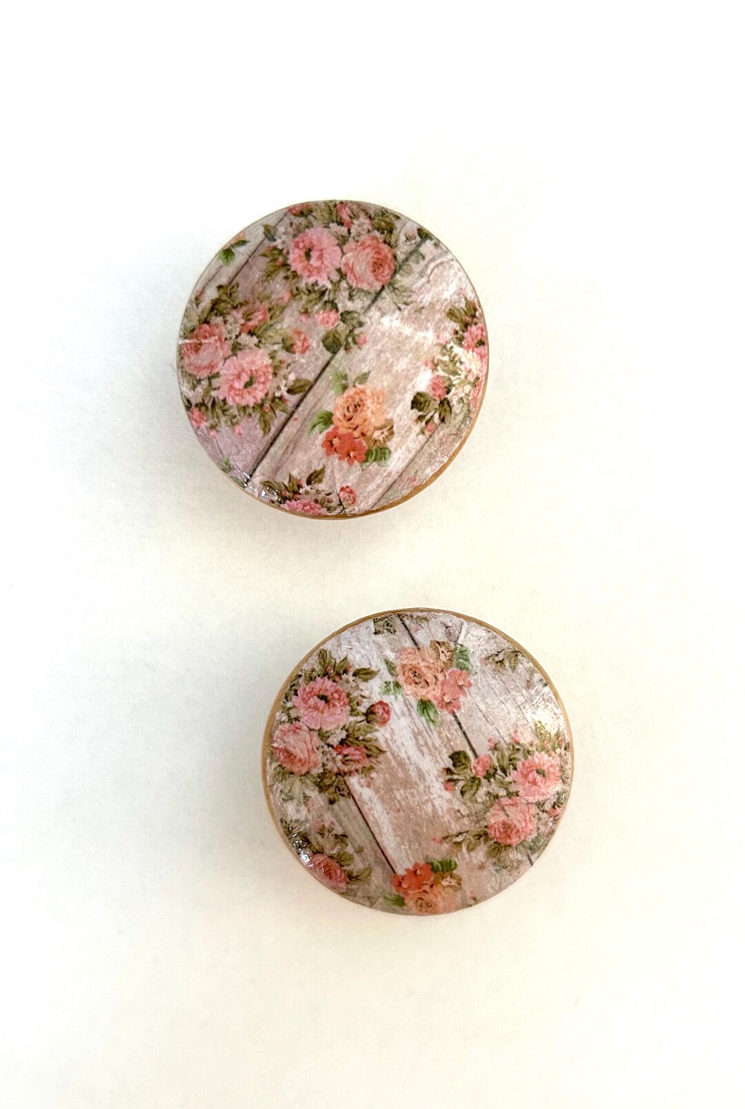 Cabinet Knobs, Drawer Knobs, Vintage Theme Kbobs, Knobs With Pink Roses, Floral Drawer Knobs ...