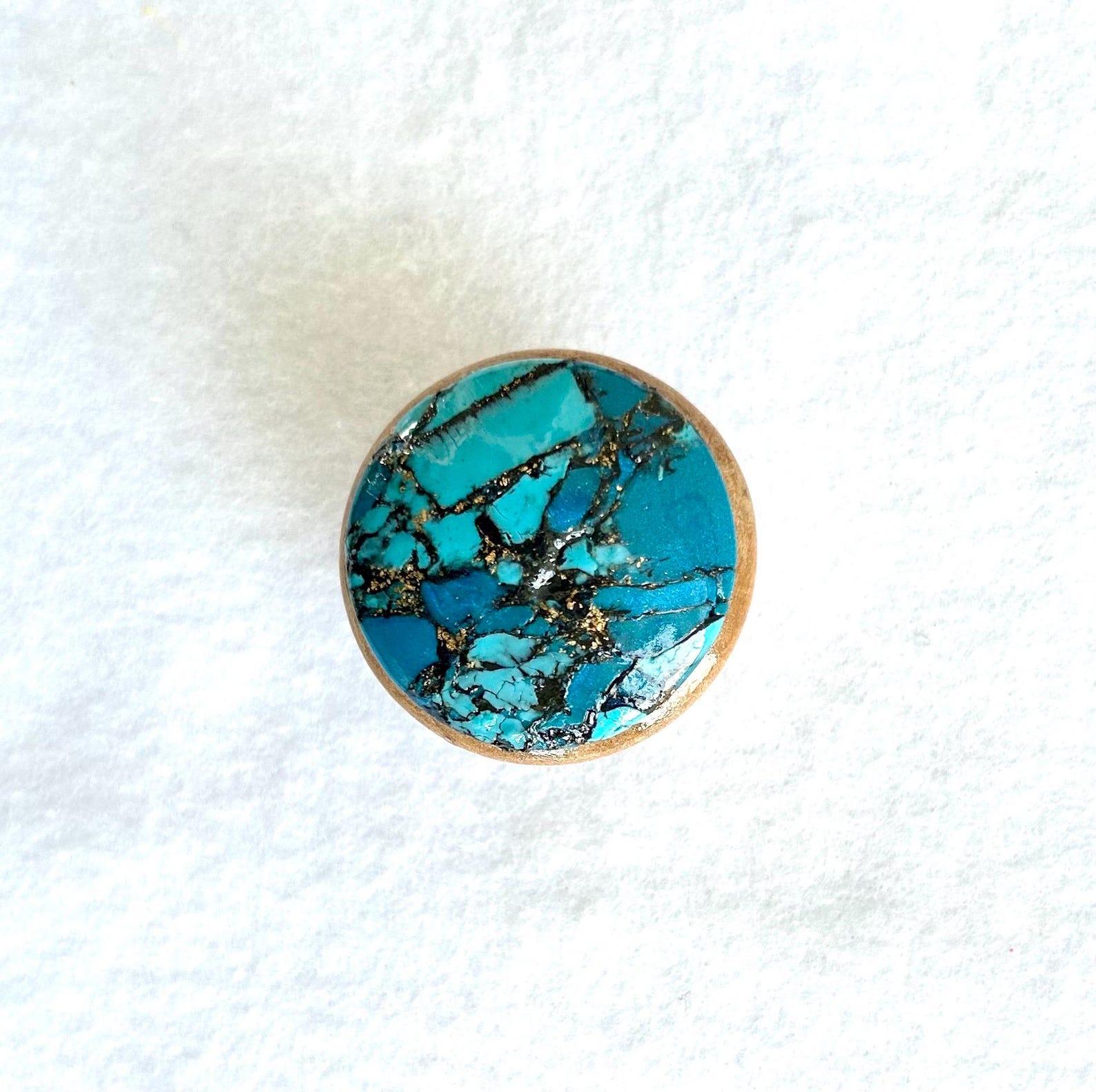 Cabinet Knobs, Drawer Knobs, Handmade Knobs, Faux Turquoise Knobs ...