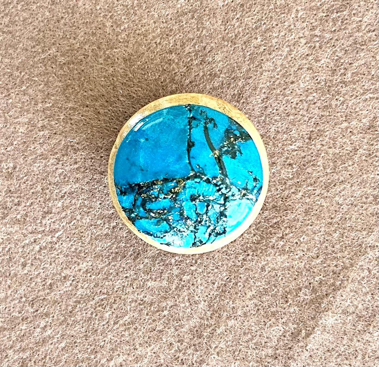 Cabinet Knobs, Drawer Knobs, Handmade Knobs, Faux Turquoise Knobs ...