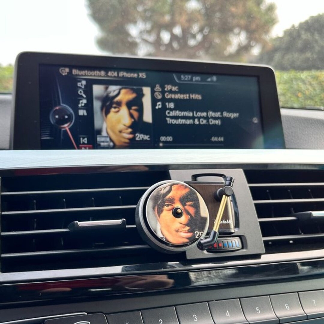 Tupac Vinyl Record Player Car Air Freshener, Custom Vinyl Album Cover ...