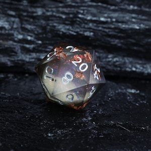 Black Copper Foil Dice - Etsy