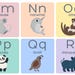 Rainbow Pastel Animal Alphabet Flashcards Digital Download - Etsy