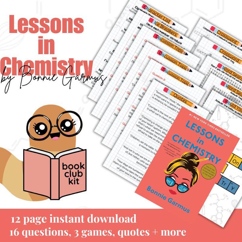 Lessons in Chemistry Book Club Guide - Etsy