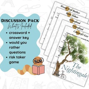 Book Club Kit: the Nightingale by Kristin Hannah - Etsy