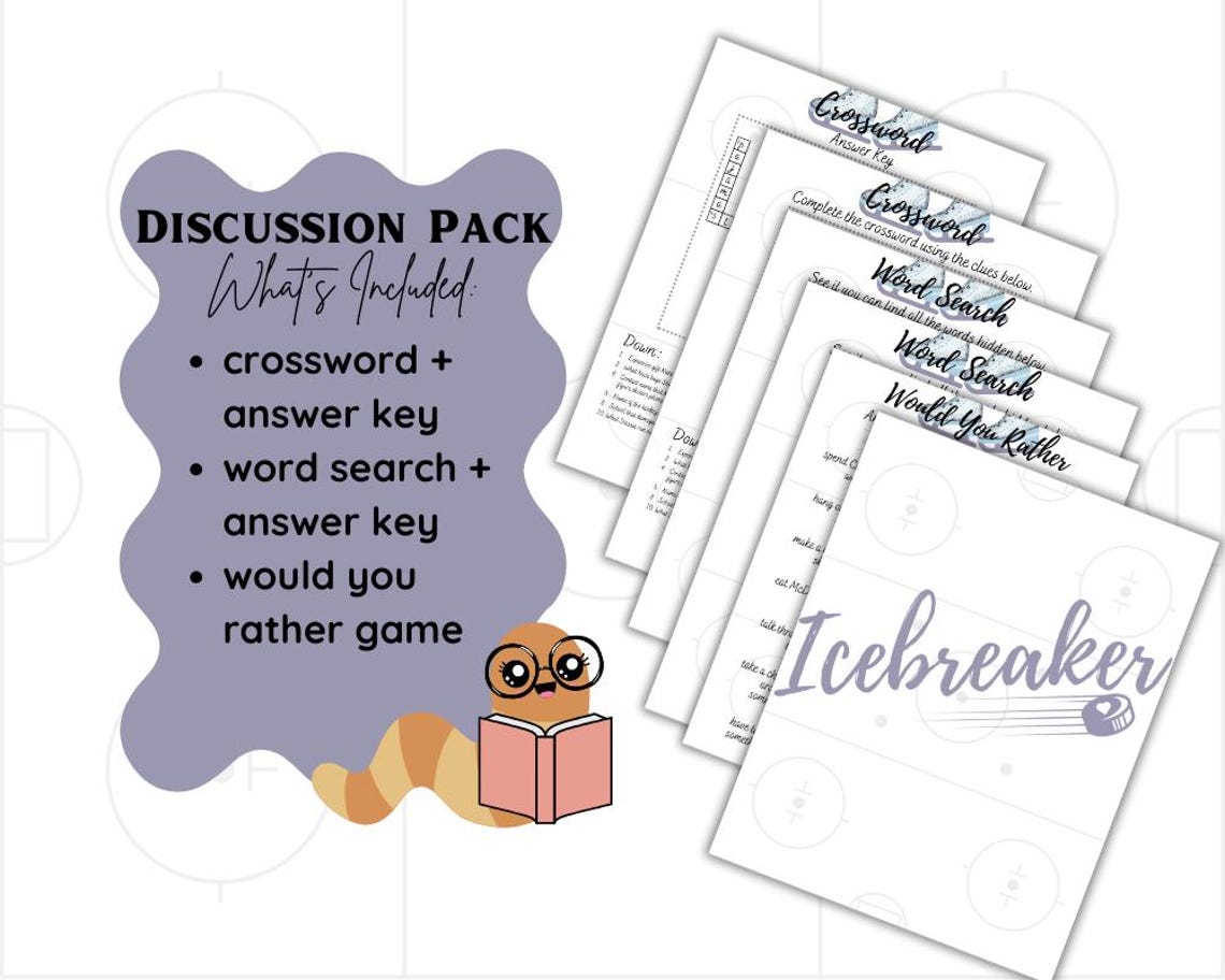 Book Club Kit: Icebreaker by Hannah Grace - Etsy
