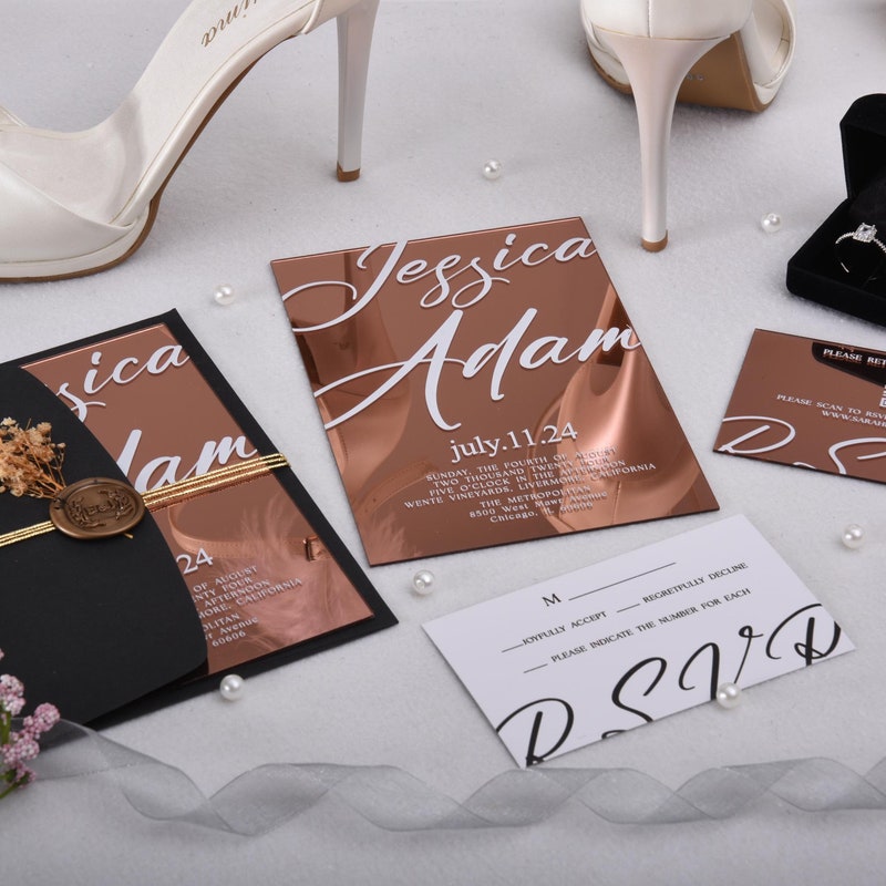 Mirror Invitation - Etsy