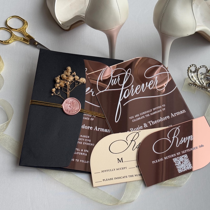 Mirror Invitation - Etsy