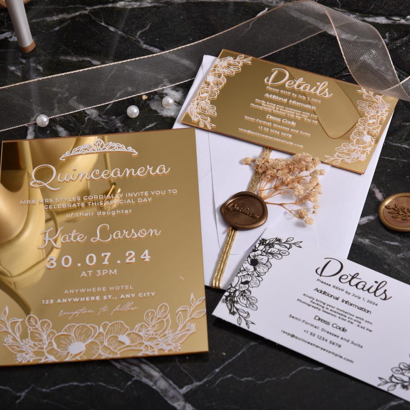 Mirror Invitation - Etsy