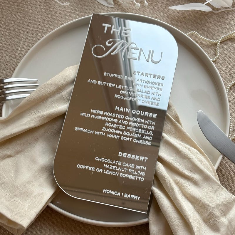 Luxury Menu Cards - Etsy
