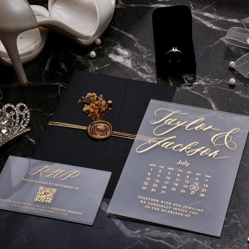 Transparent Wedding Invitation - Etsy