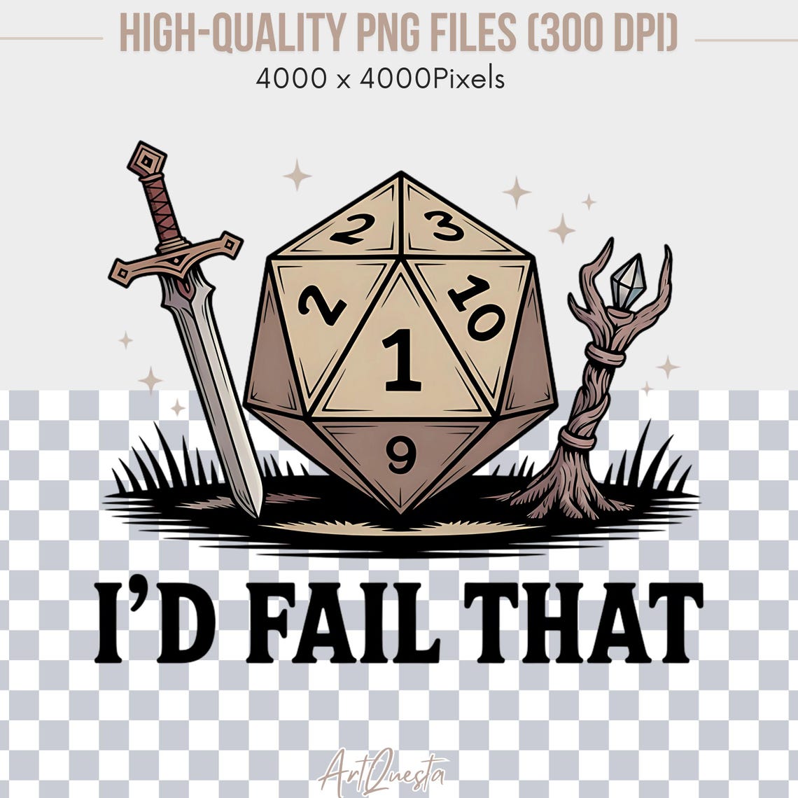 DND Funny Dice PNG Bundle: Chaotic Good TTRPG Clipart (digital Download ...