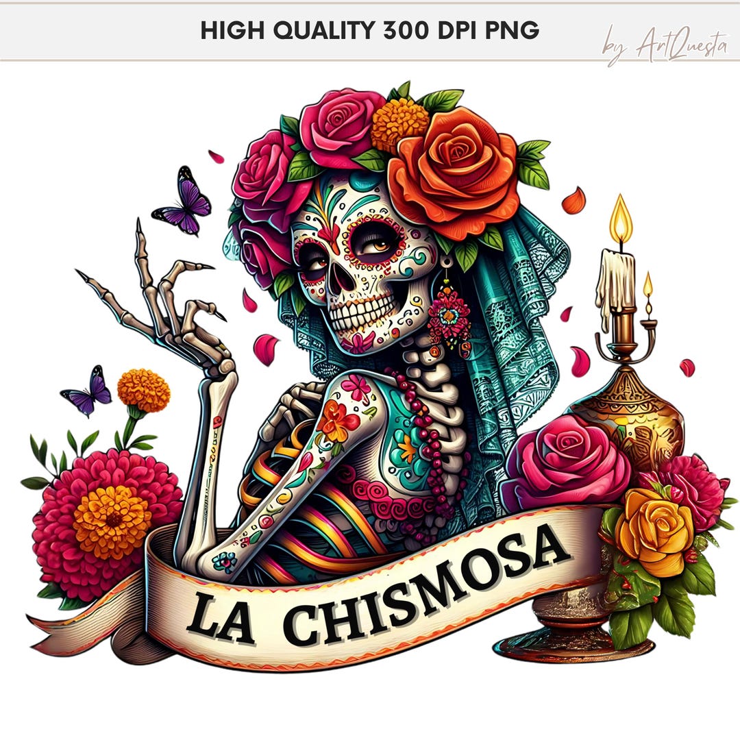 La Chismosa Esqueleto PNG, Día de Muertos PNG, Dia de Los Muertos ...