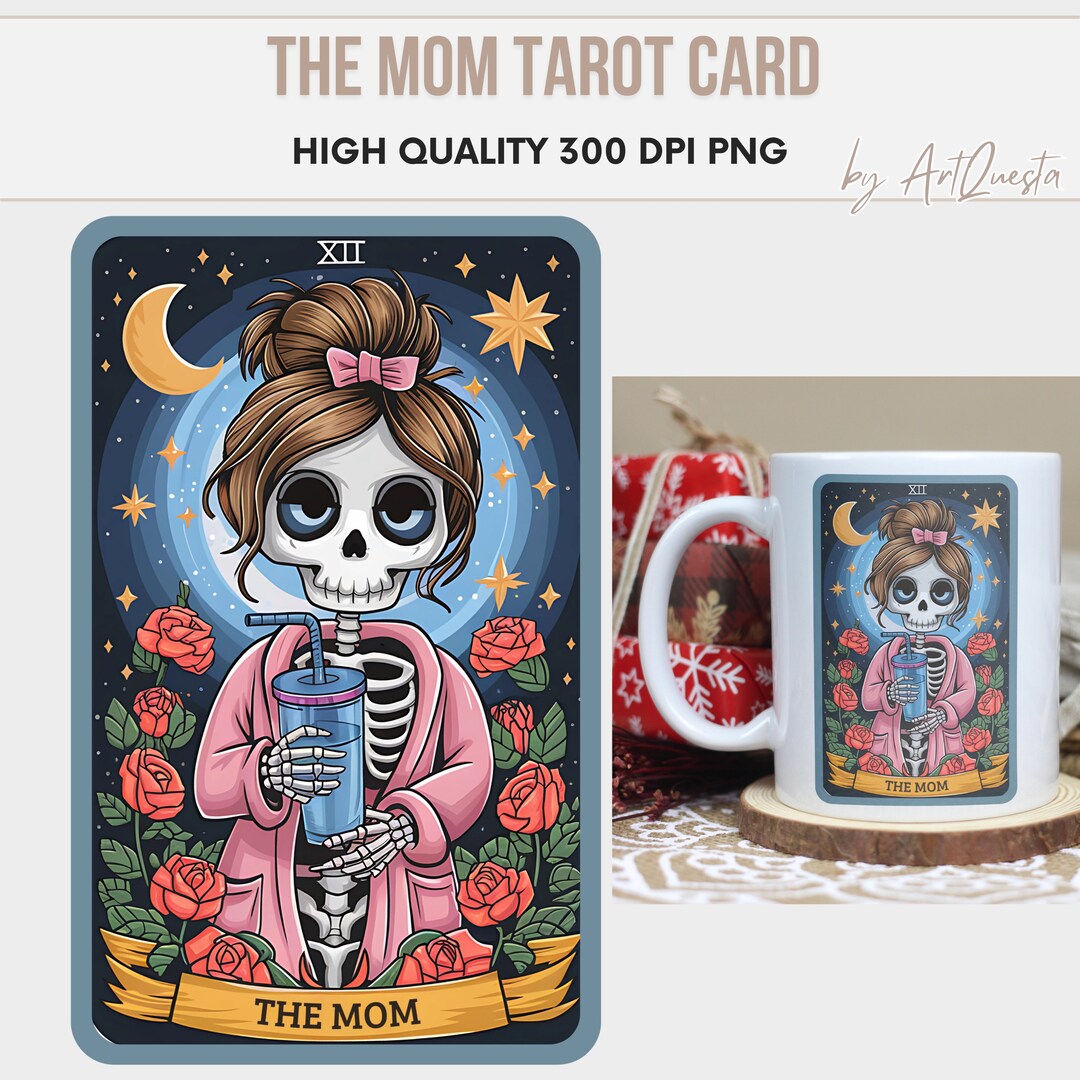 The Mom Tarot Card PNG, Mother Tarot Clipart Design, Mom Tarot Card Art ...
