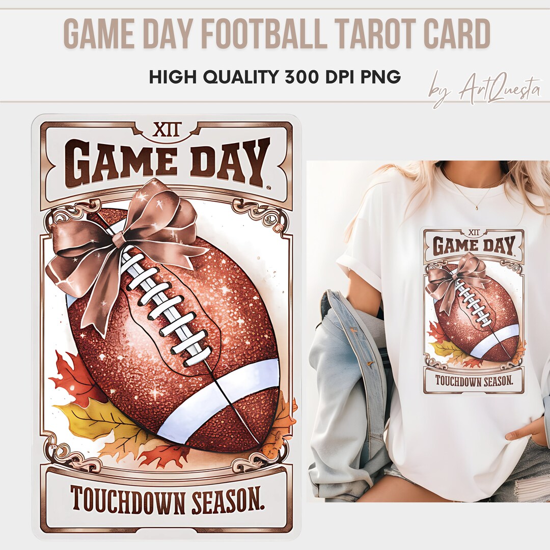Game Day Football Tarot Card PNG, Football Tarot Clipart Design, Sports ...