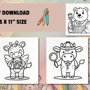 Printable Kids Coloring Book Fun and Educational Digital Activity 24 ...