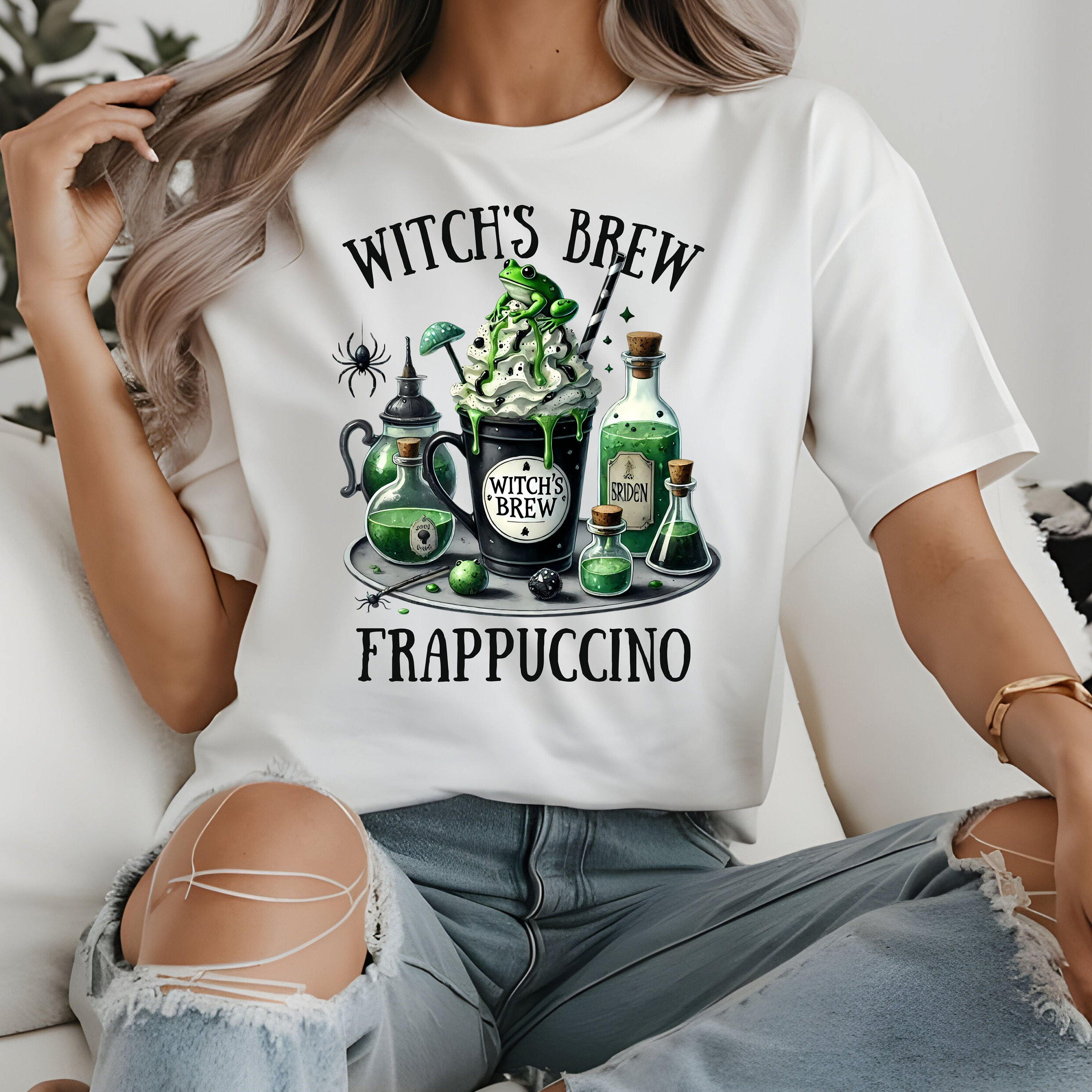 Witchs Brew Frappuccino PNG File Halloween Sublimation Design Spooky ...