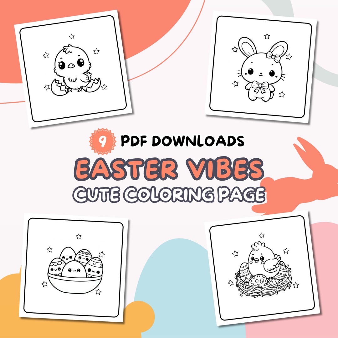 Easter Coloring Pages | Kids Coloring Book | Happy Easter Activity ...