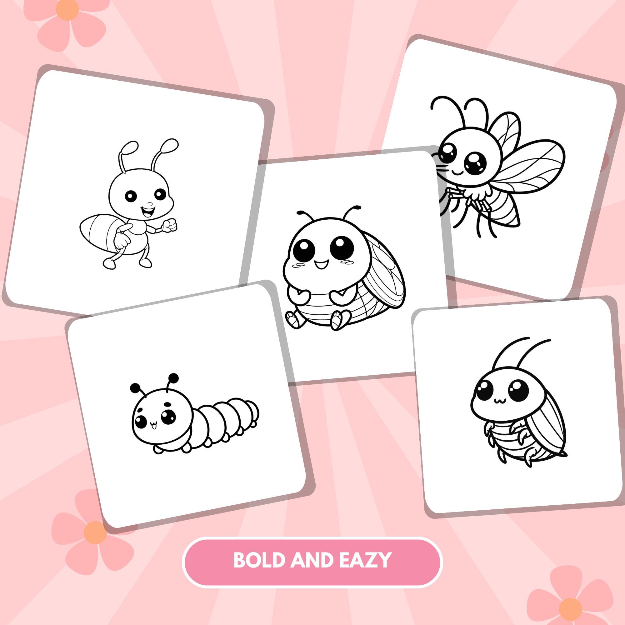 Insect Coloring Pages Digital Download | Fun and Educational Designs ...