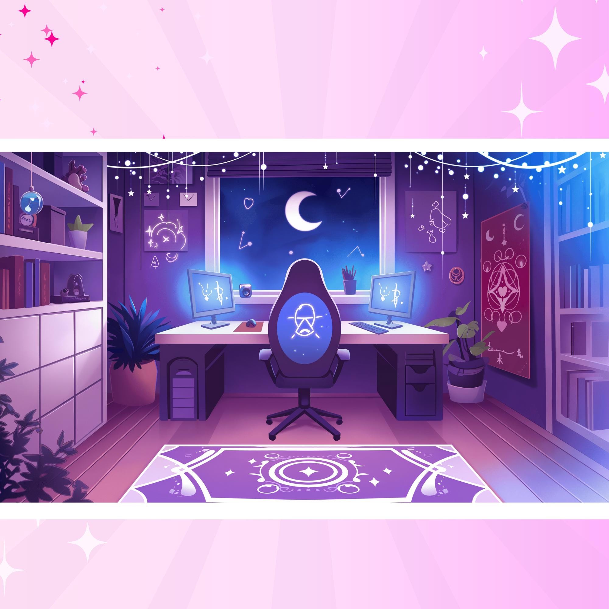Custom Vtuber Background Youtube Vtuber Assets Vtuber Room Stream ...