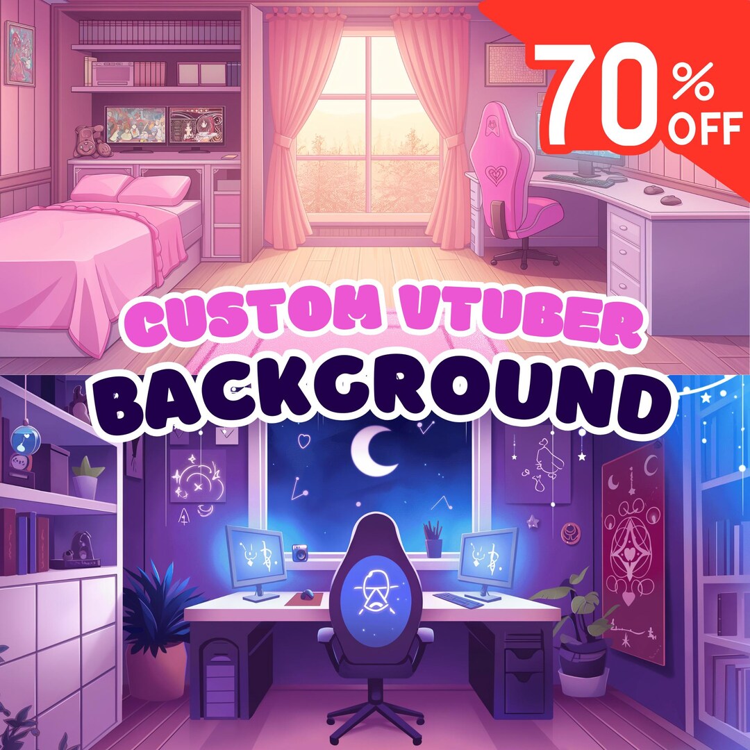 Custom Vtuber Background Youtube Vtuber Assets Vtuber Room Stream ...