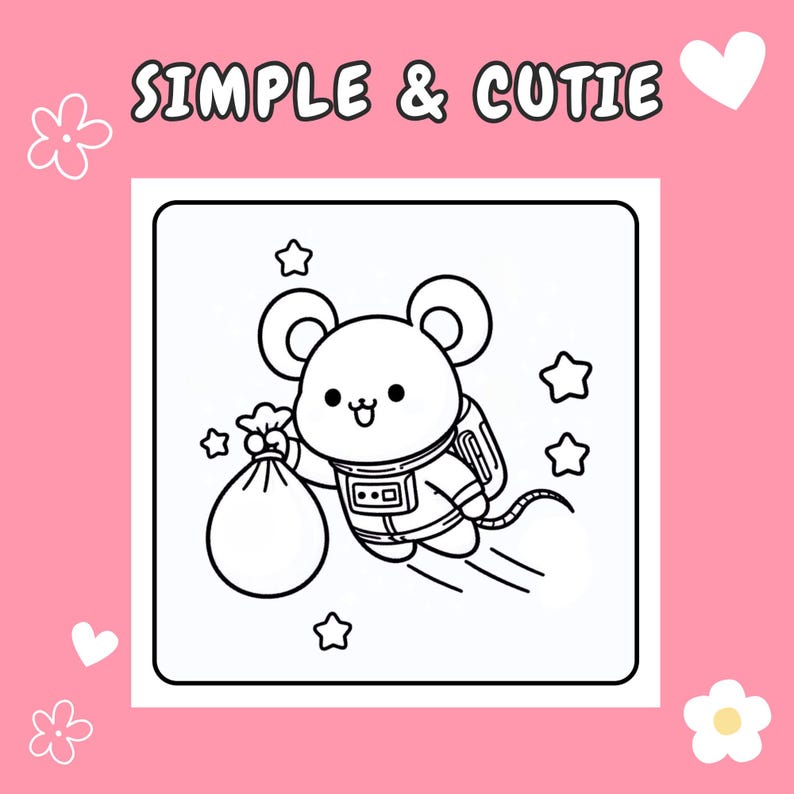 Bold & Easy Coloring Pages | Space Moments Coloring Pages | Kawaii ...