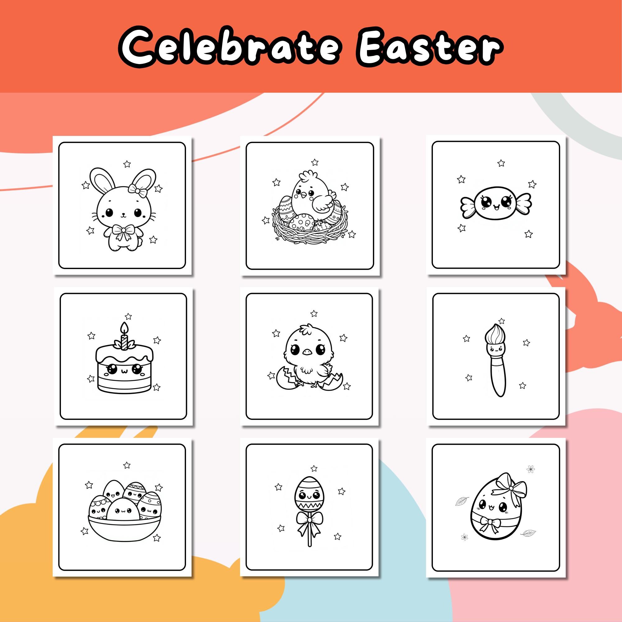 Easter Coloring Pages | Kids Coloring Book | Happy Easter Activity ...