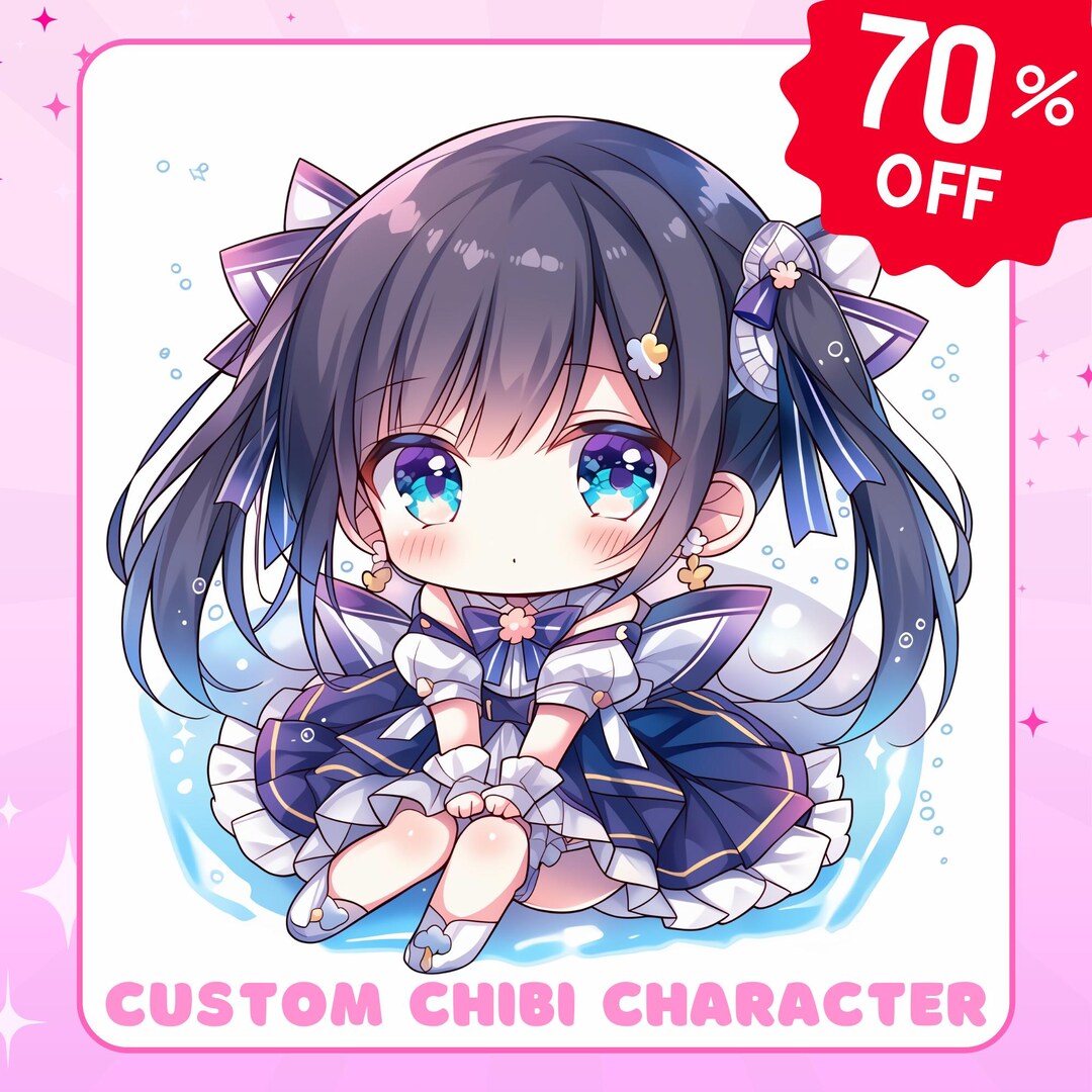Custom Chibi Anime Custom Chibi Commission Chibi Pet Chibi Fanart Chibi ...