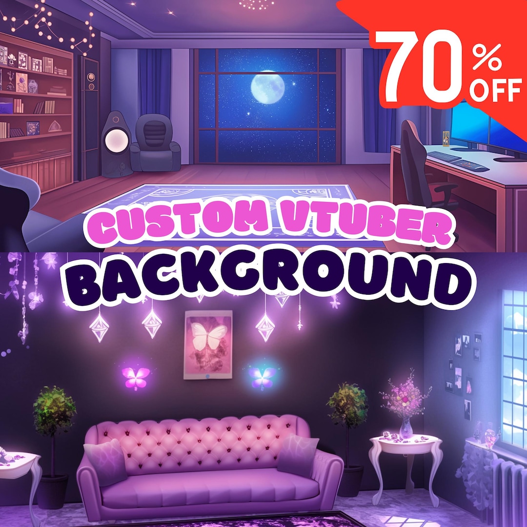 Custom Vtuber Background Vtuber Room Stream Package Youtube Vtuber Assets Aesthetic Room ...