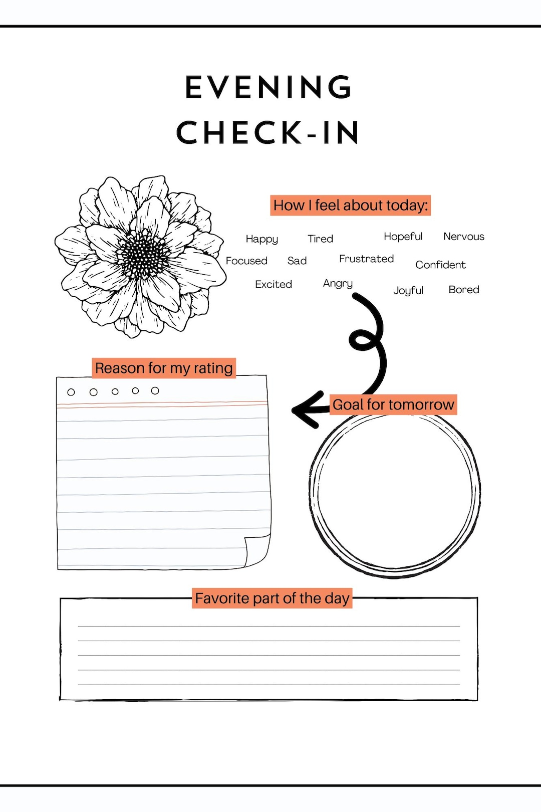 Evening Check-in Coloring Page - Etsy