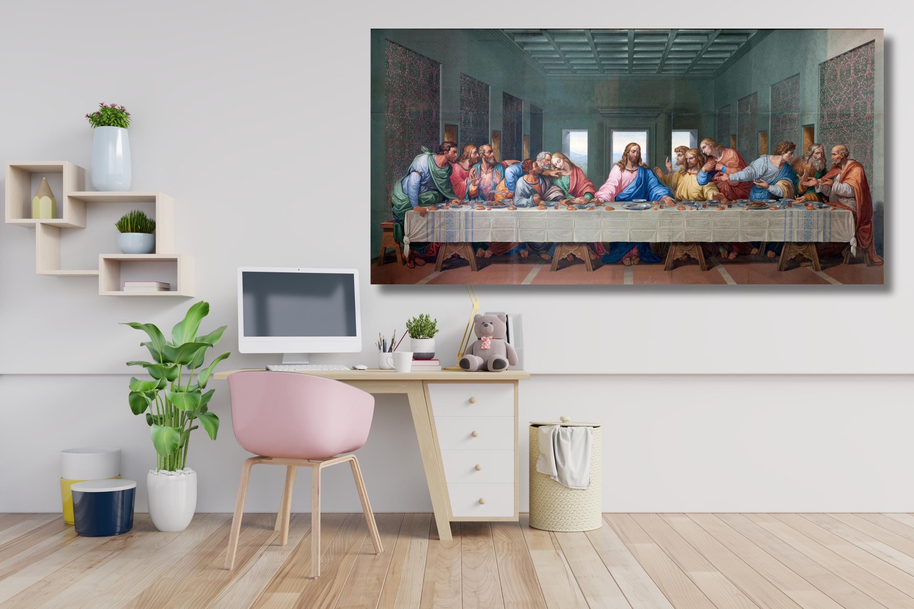 The Last Supper Canvas Wall Art, Last Dinner Wall Art, Leonardo Da ...