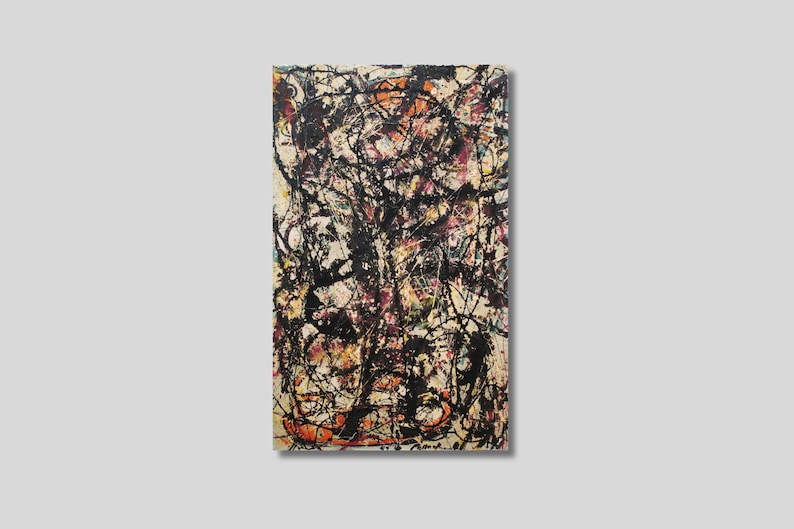 Jackson Pollock Shooting Star Canvas Print: Modern Home Decor - Etsy