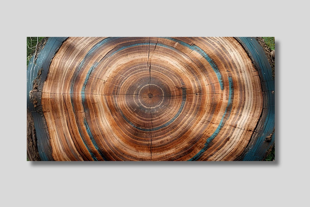 Tree Rings Canvas Art: Wood Texture Print, Modern Wall Decor - Etsy
