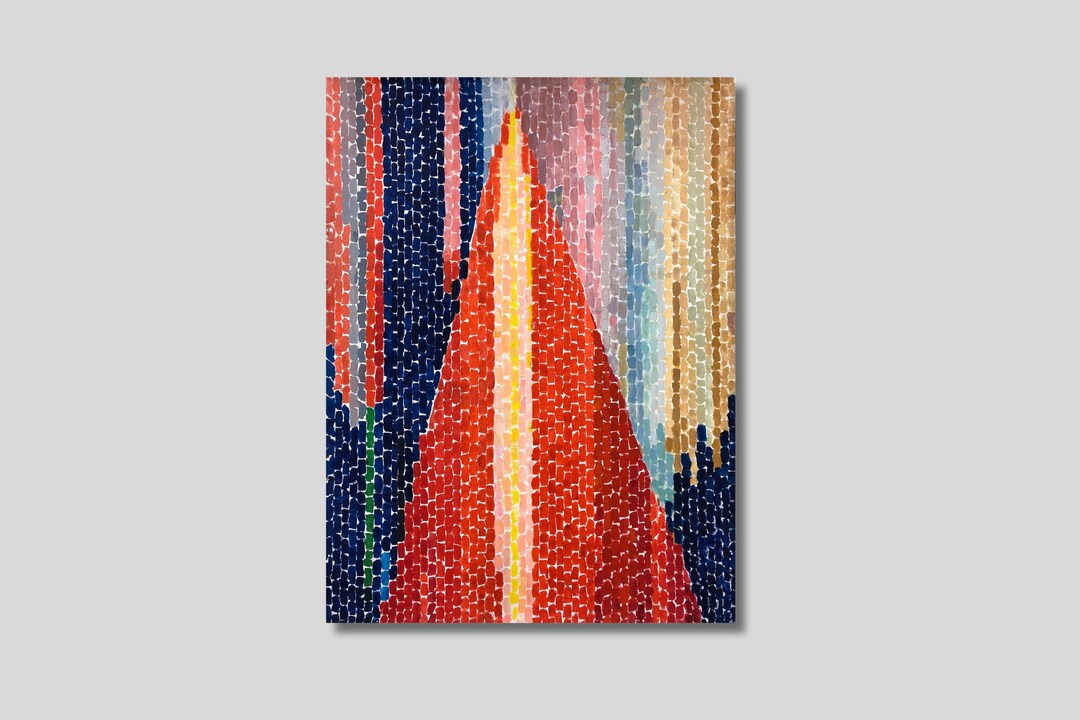 Alma Thomas 'blast Off' Abstract Art Print: Colorful Exhibition Poster ...