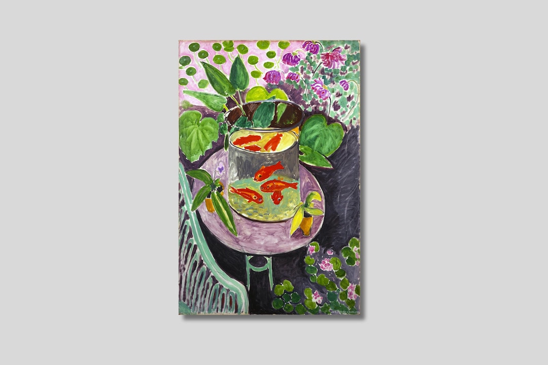 Henri Matisse Goldfish Canvas Wall Art, Red Fish Canvas Print, Goldfish ...