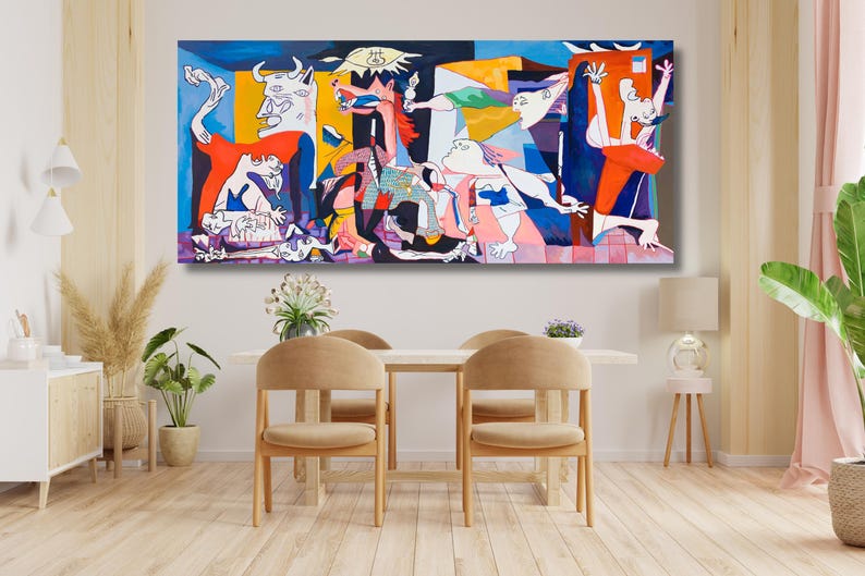 Guernica Canvas Print, Pablo Picasso Guernica Painting Print, Guernica ...