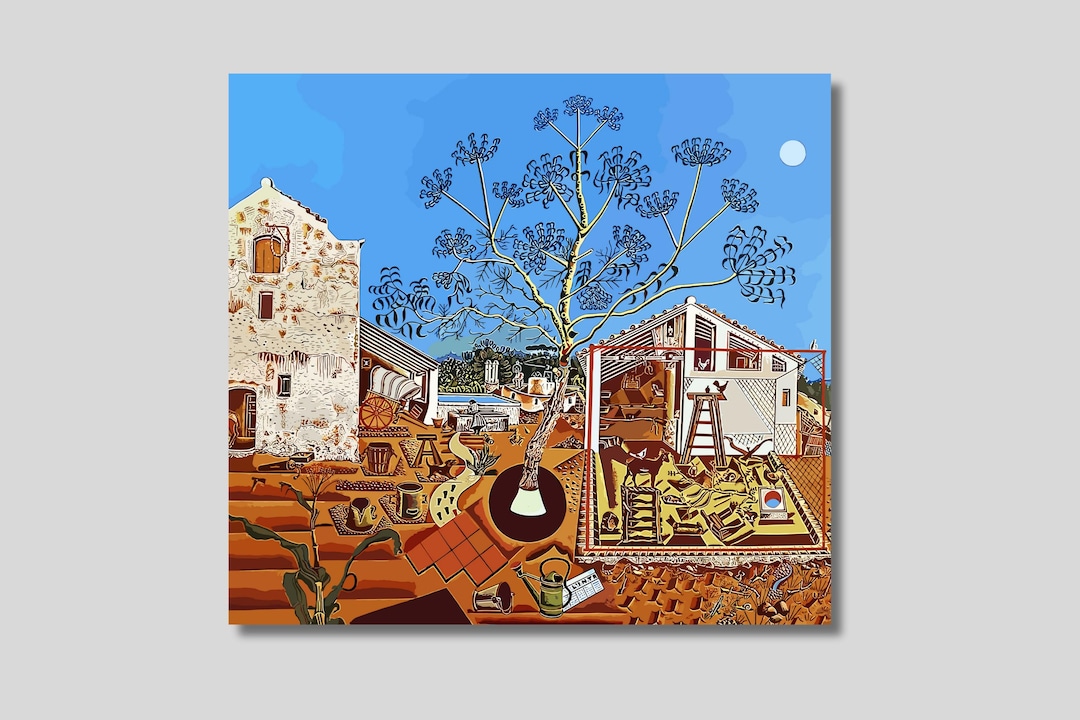 Joan Miro the Farm Canvas Wall Art, Miro Artwork, Exhibition Poster ...