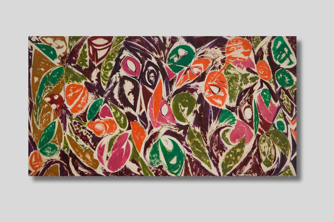 Jackson Pollock Right Bird Left Canvas Art Print: Modern Minimalist ...