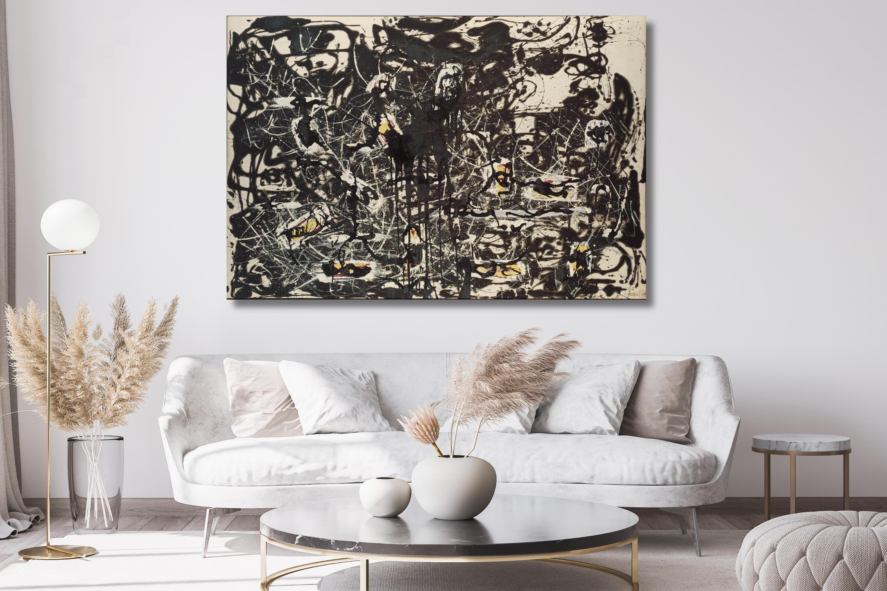 Jackson Pollock Canvas Print: Yellow Islands Abstract Art - Etsy