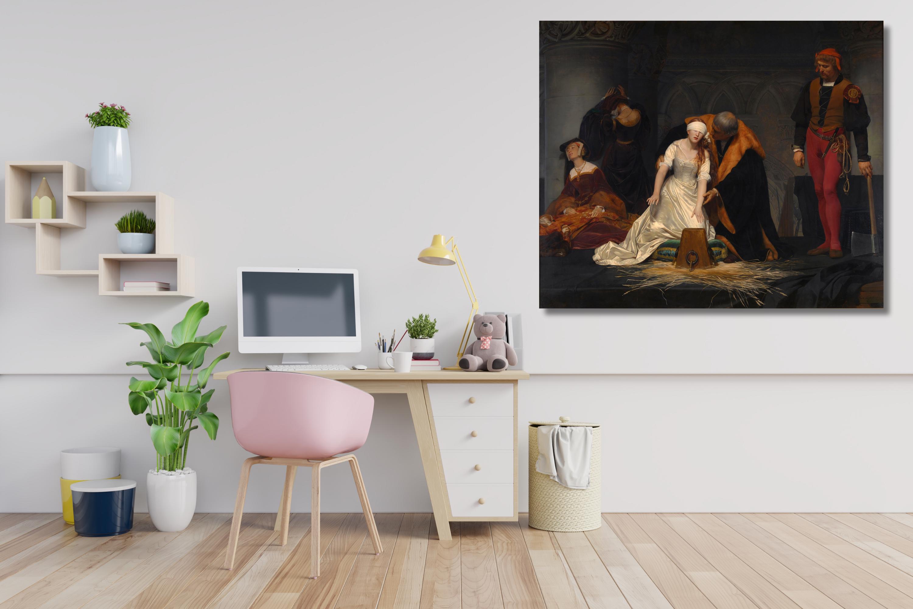 Paul Delaroche the Execution of Lady Jane Grey Canvas Wall Art, Fine ...