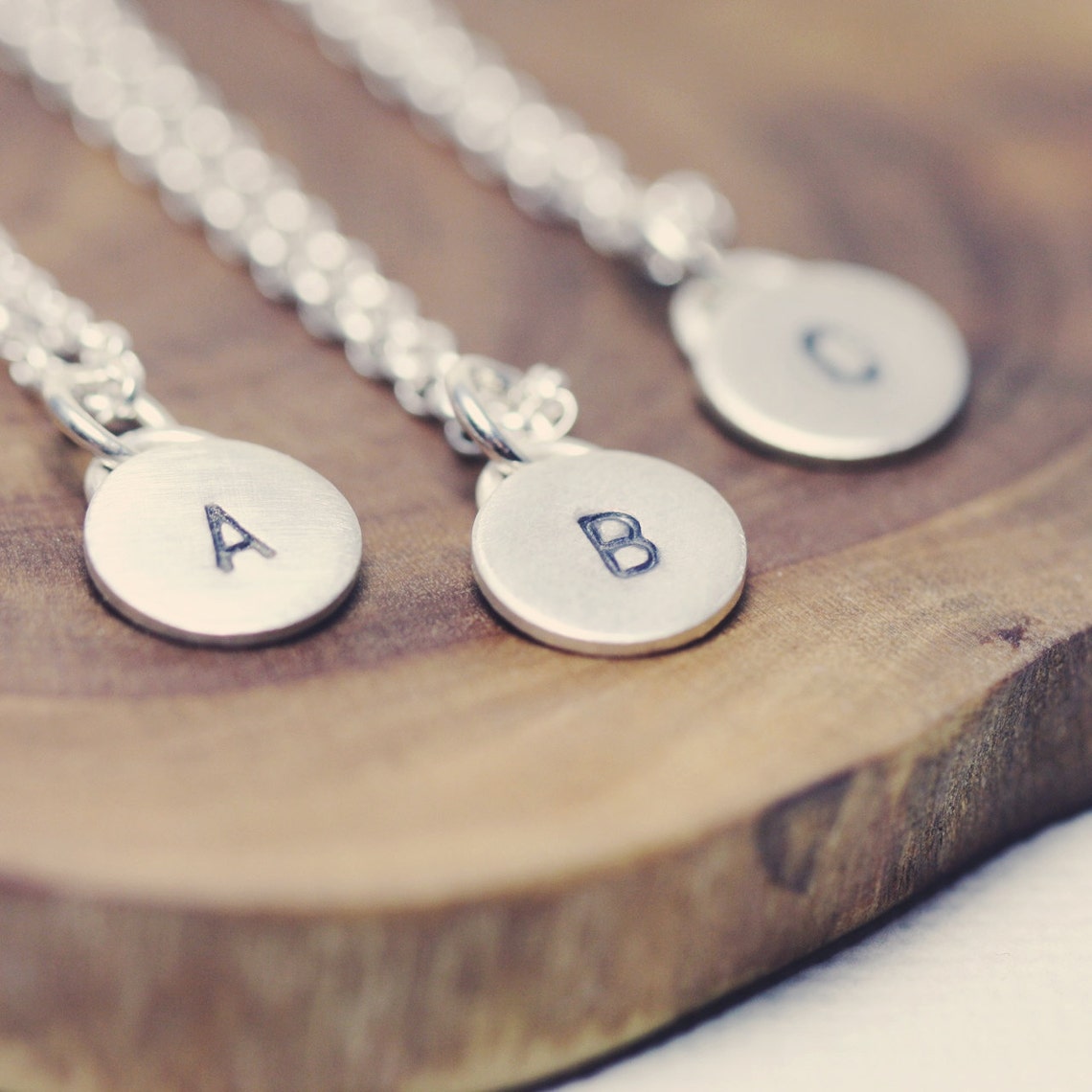 Personalized Letter Necklace Silver Custom Initiales - Etsy