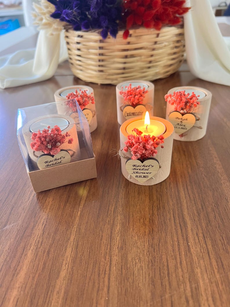 100 Pcs Bulk Candle Favors Wedding Favors for Guests , Bridal Shower ...