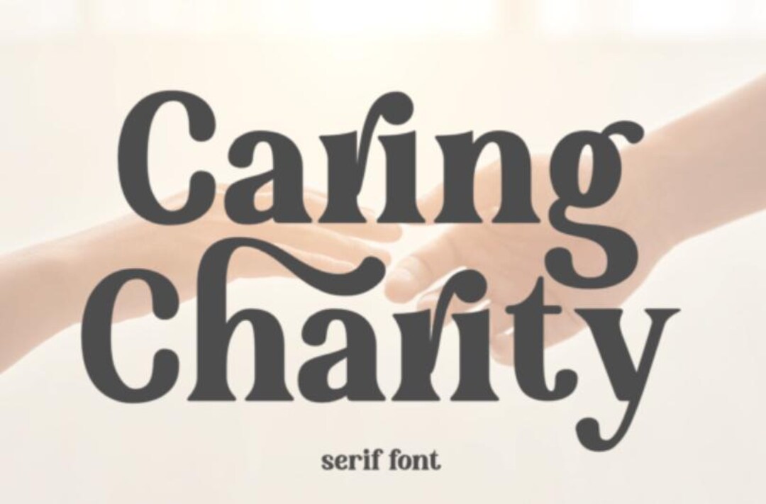 Caring Charity Font, Elegant Font, Handwritten Font, Modern Font, Boho ...