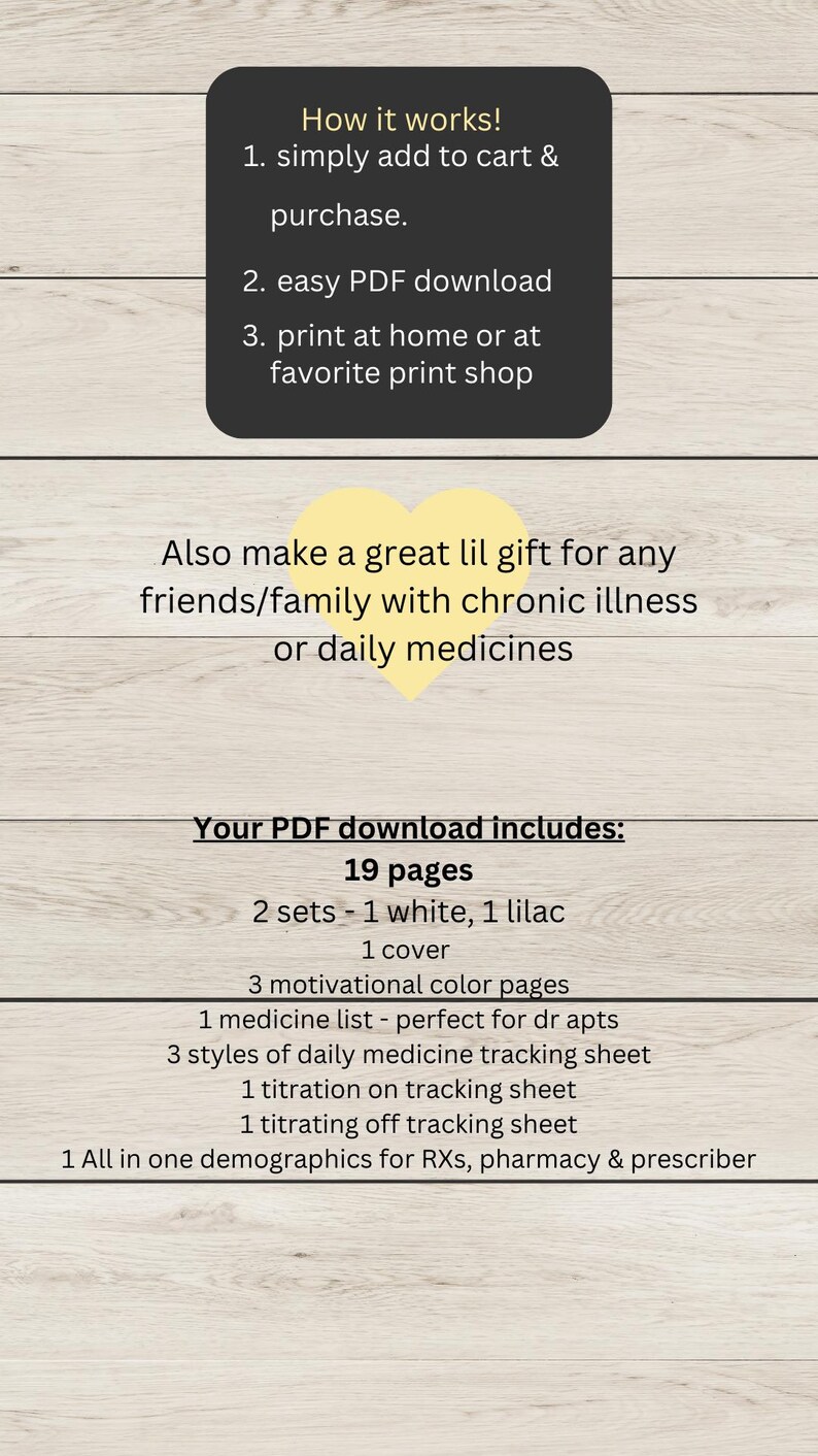 Printable Titration Tracker, Fun Medication Charts & Color Pages ...
