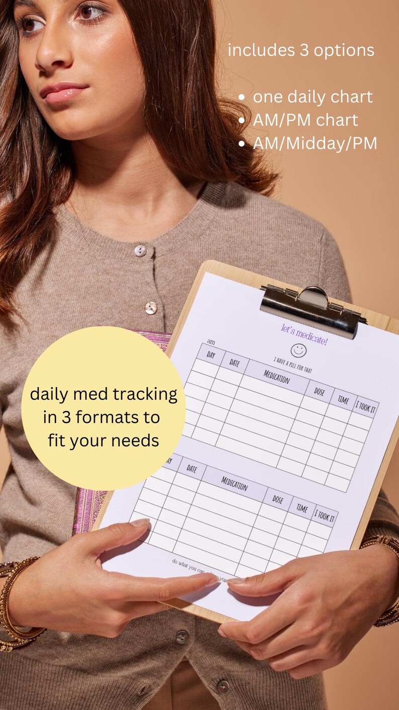 Printable Titration Tracker, Fun Medication Charts & Color Pages ...