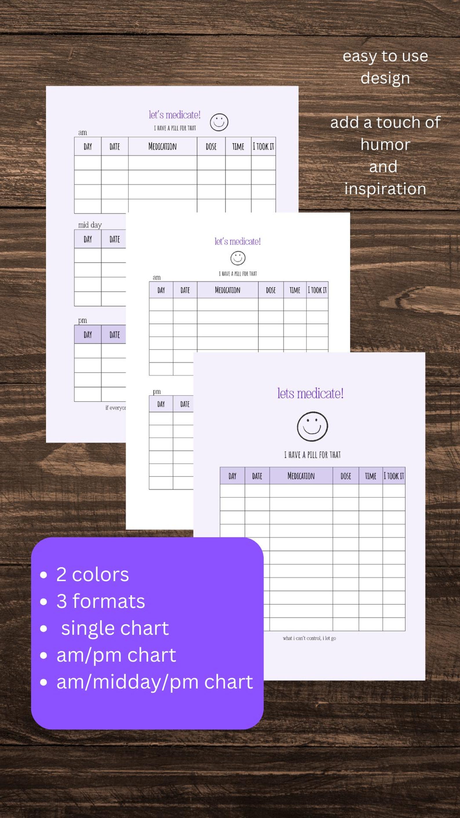 Printable Titration Tracker, Fun Medication Charts & Color Pages ...